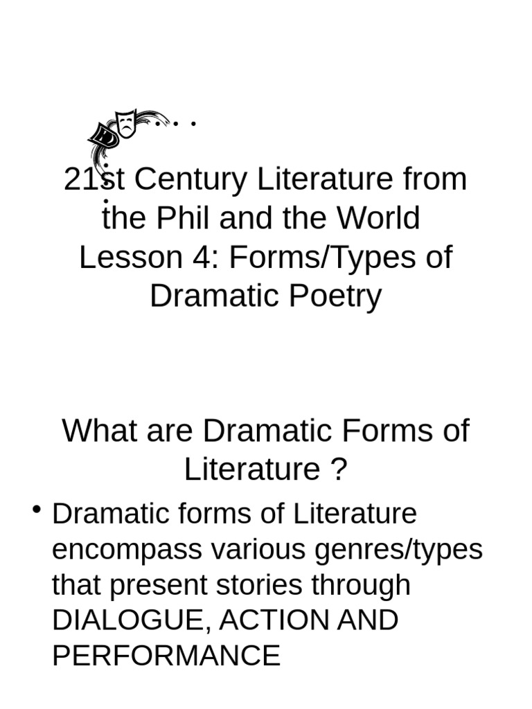 Lesson 4 Dramatic Forms in Literature | PDF | Tragedy | Comedy