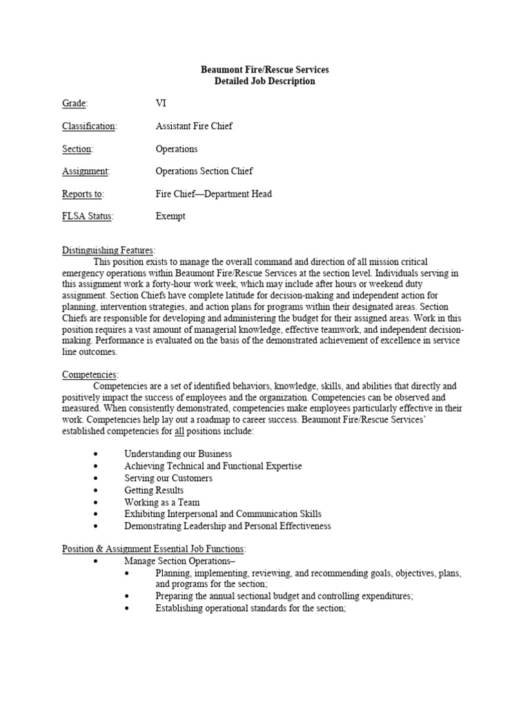 GVI Operations Section Chief 2015 | PDF | Leadership | Policy