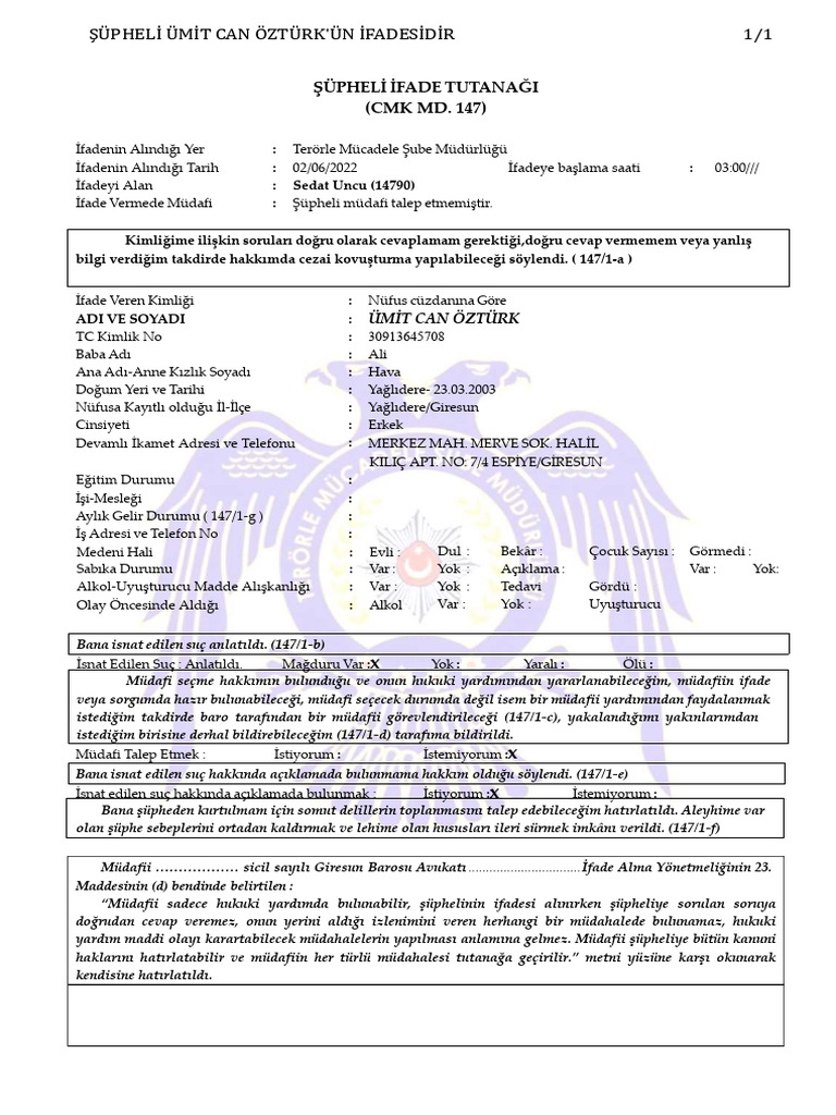 Karakol Tutanagi Son | PDF