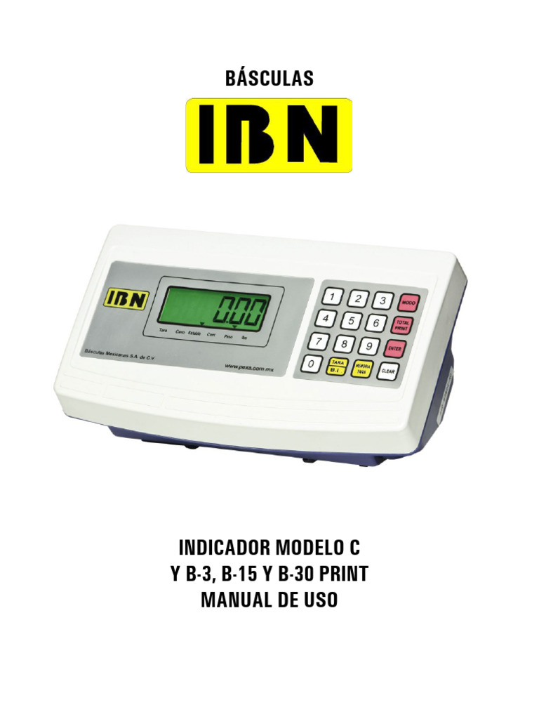 Manual de USO Indicador y Basculas IBN PRINT 2013 - 156 | PDF | Impresora (Computación) | Bienes ...