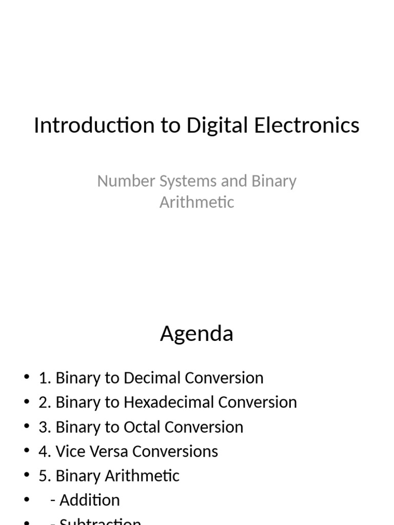 Digital Electronics Presentation | PDF