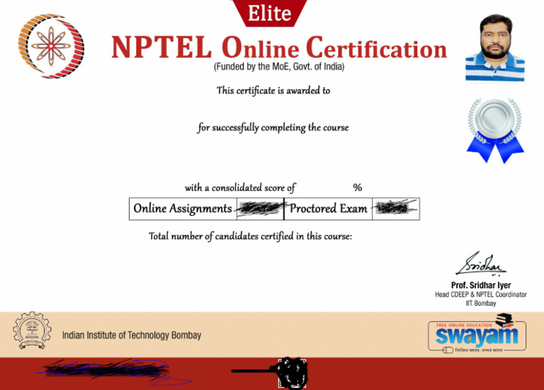 IIT Bombay Certificate | PDF