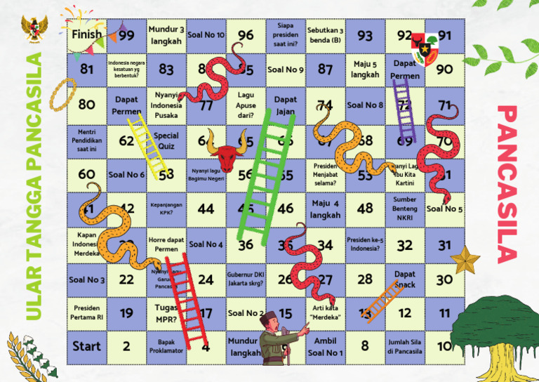 Games Ular Tangga Pancasila-1 | PDF