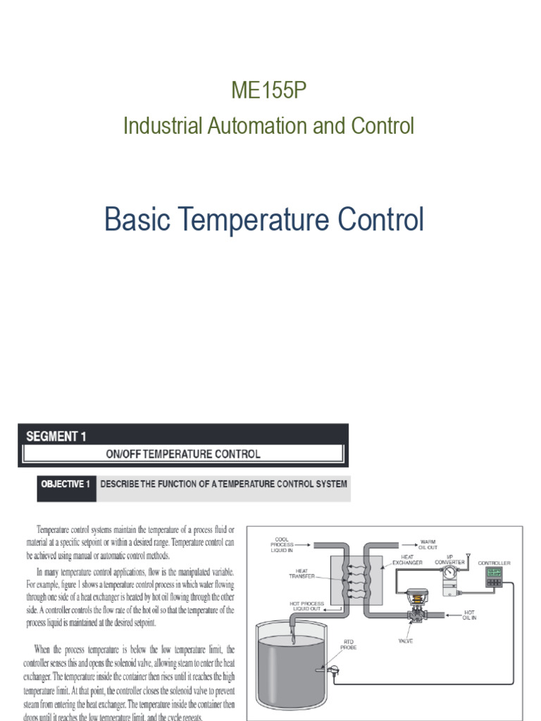 7 - Basic Temperatrure Control | PDF