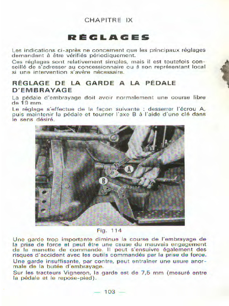 mf130 Chap09 Reglages | PDF