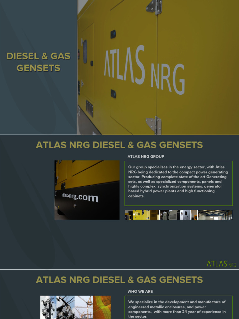 ATLAS NRG DIESEL AND GAS GENSETS - EN Rev1 | PDF | Diesel Engine ...