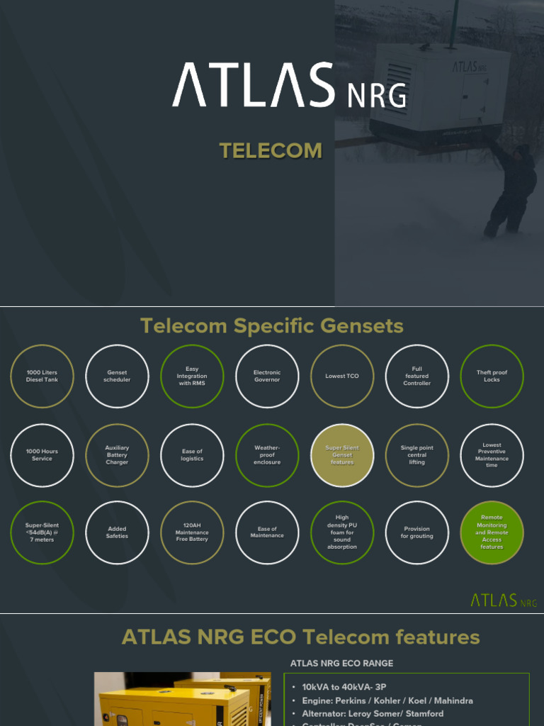 Atlas NRG Telecom - en | PDF | Electric Power | Electrical Engineering