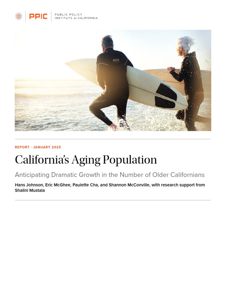 California's Aging Population | PDF | Cost Of Living | Long Term Care