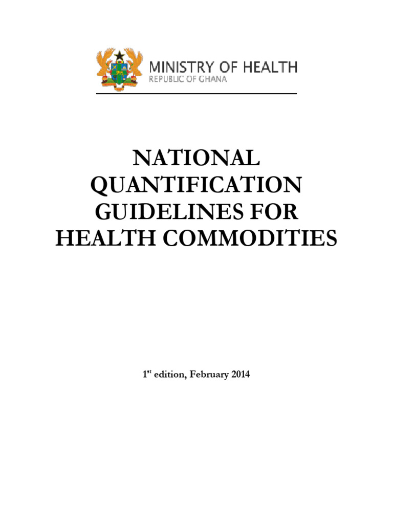 Ghana Health Commodities Guidelines | PDF | Management Of Hiv/Aids ...