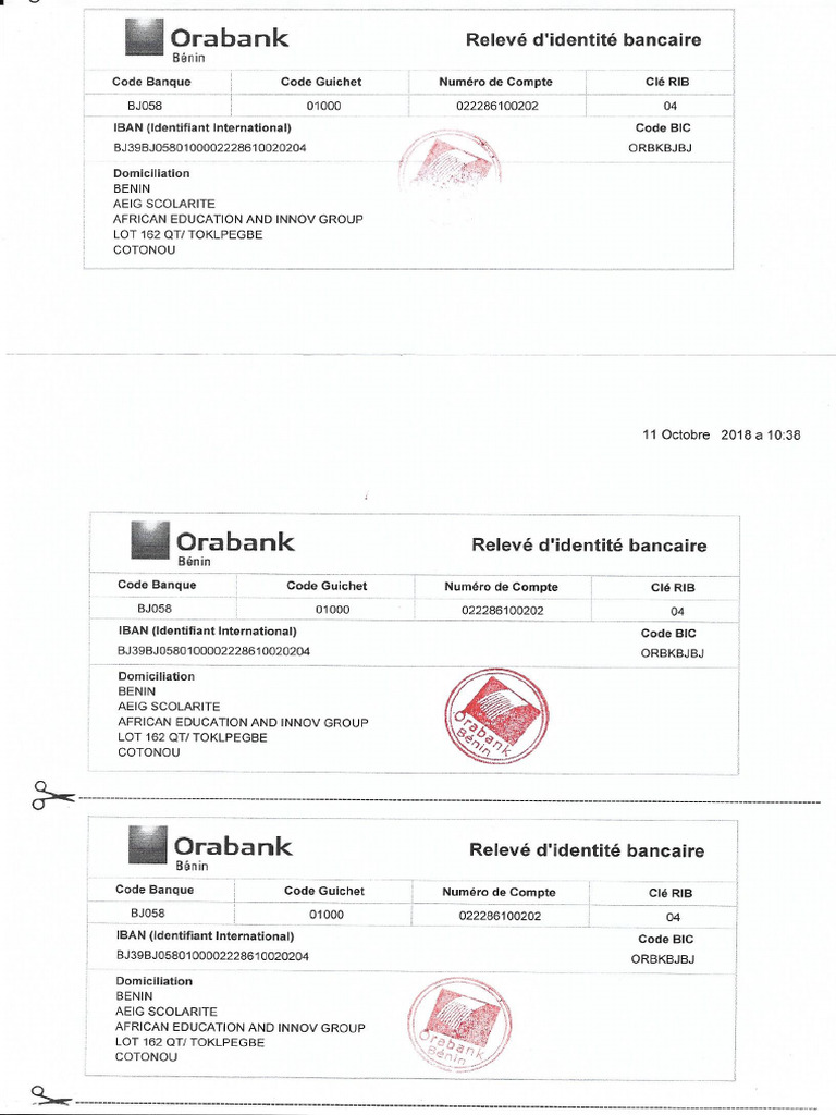 Aeig Scolarite Rib | PDF