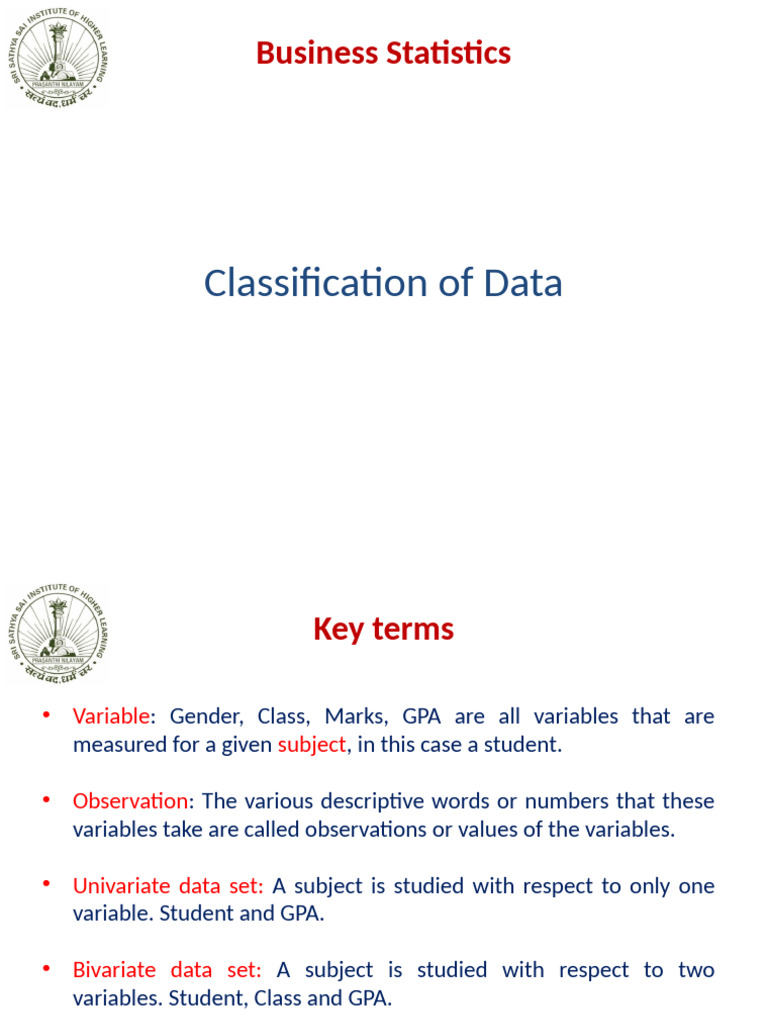 8-Classification of Data | PDF | Probability Distribution | Statistical ...