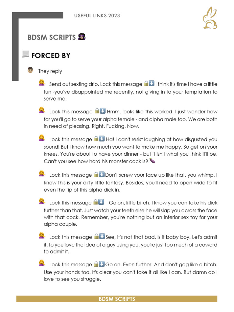 BDSM Scripts | PDF | Foot