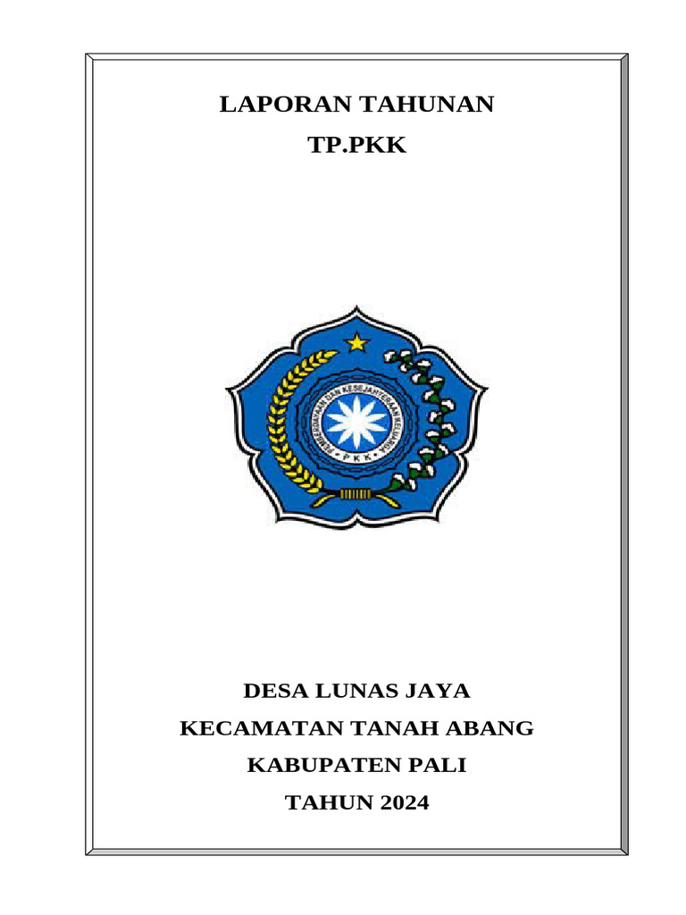 Laporan Tahunan PKK 2024 | PDF