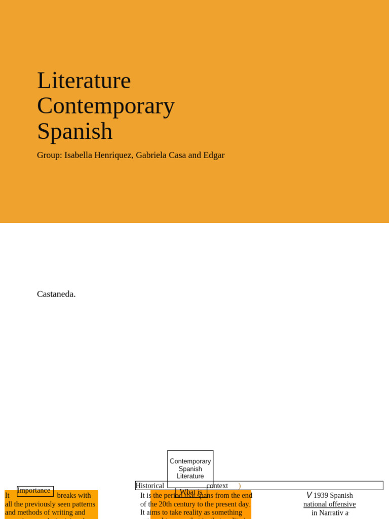 Contemporary Spanish Literature | PDF | Spanish Literature | Poetry