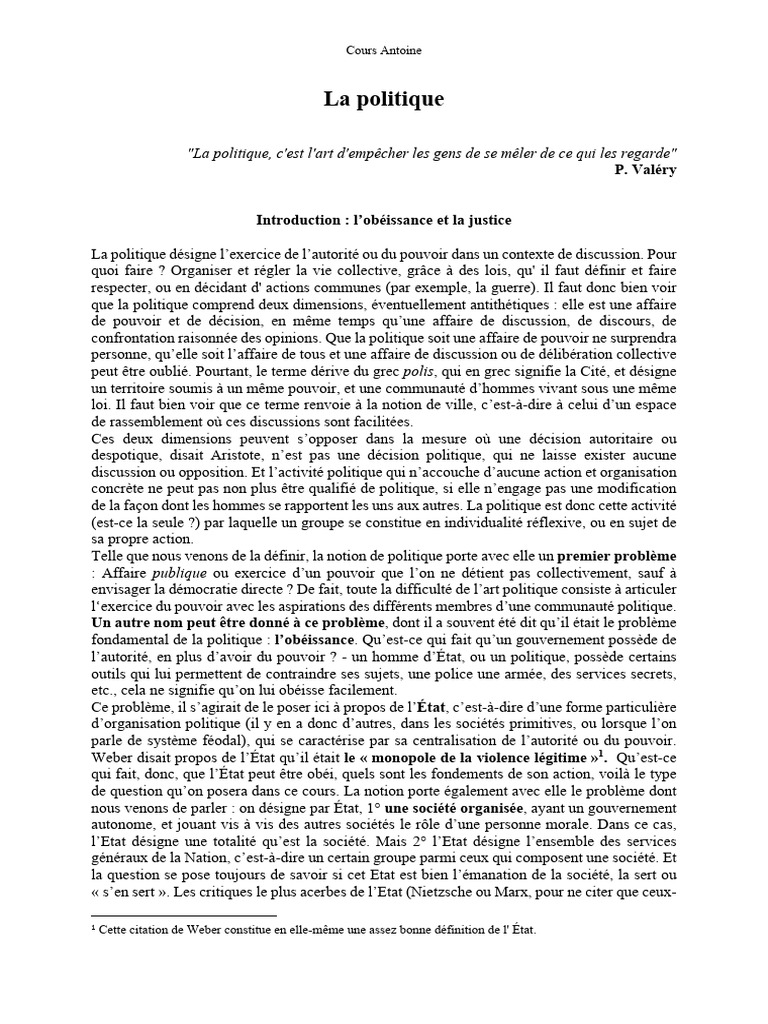 Définition de l'isonomie en politique | PDF | Démocratie | Idéologies ...