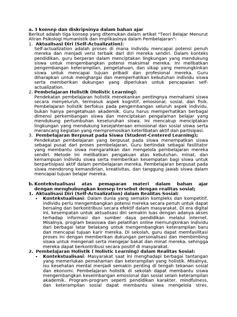 Analisis Bahan Ajar KB 2 Teori Belajar | PDF