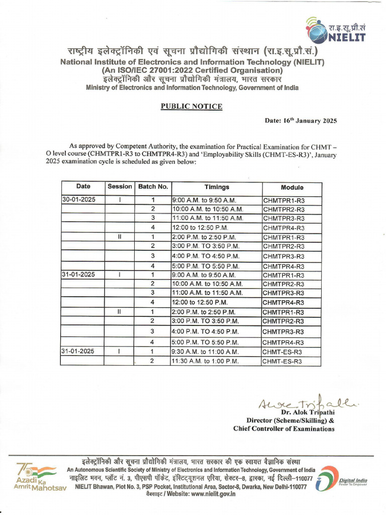 Notice CHMT Jan25 | PDF