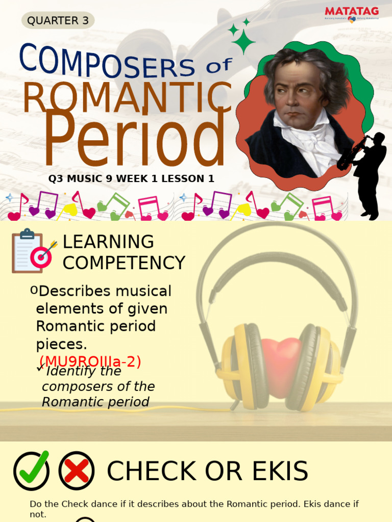 MUSIC - Q3 PPT-MAPEH9 - Lesson 1 (Composers of Romantic Period) | PDF ...