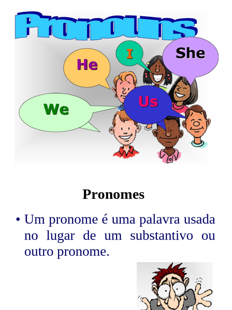 Tipos e Exemplos de Pronomes | PDF | Pronome | Assunto (gramática)