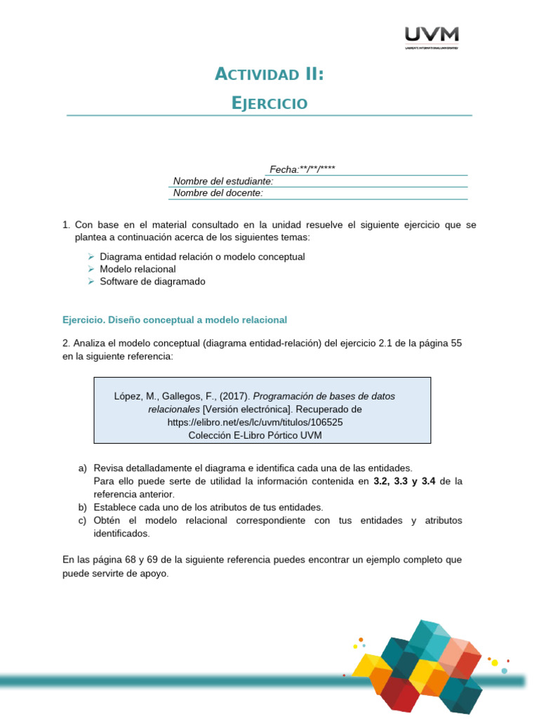 A2 Ejercicio | PDF | Modelo relacional | Bases de datos