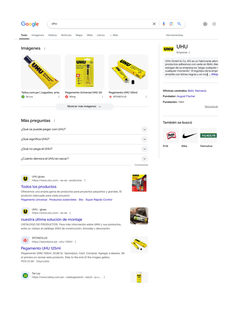 Pegamento UHU: Variedades y Usos | PDF | Adhesivo | Materiales