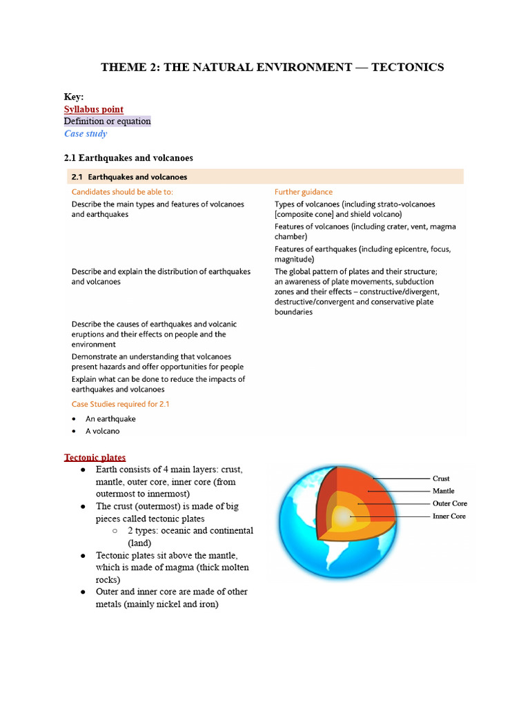 Tectonics: Earthquakes and Volcanoes Explained | PDF | Volcano | Plate ...