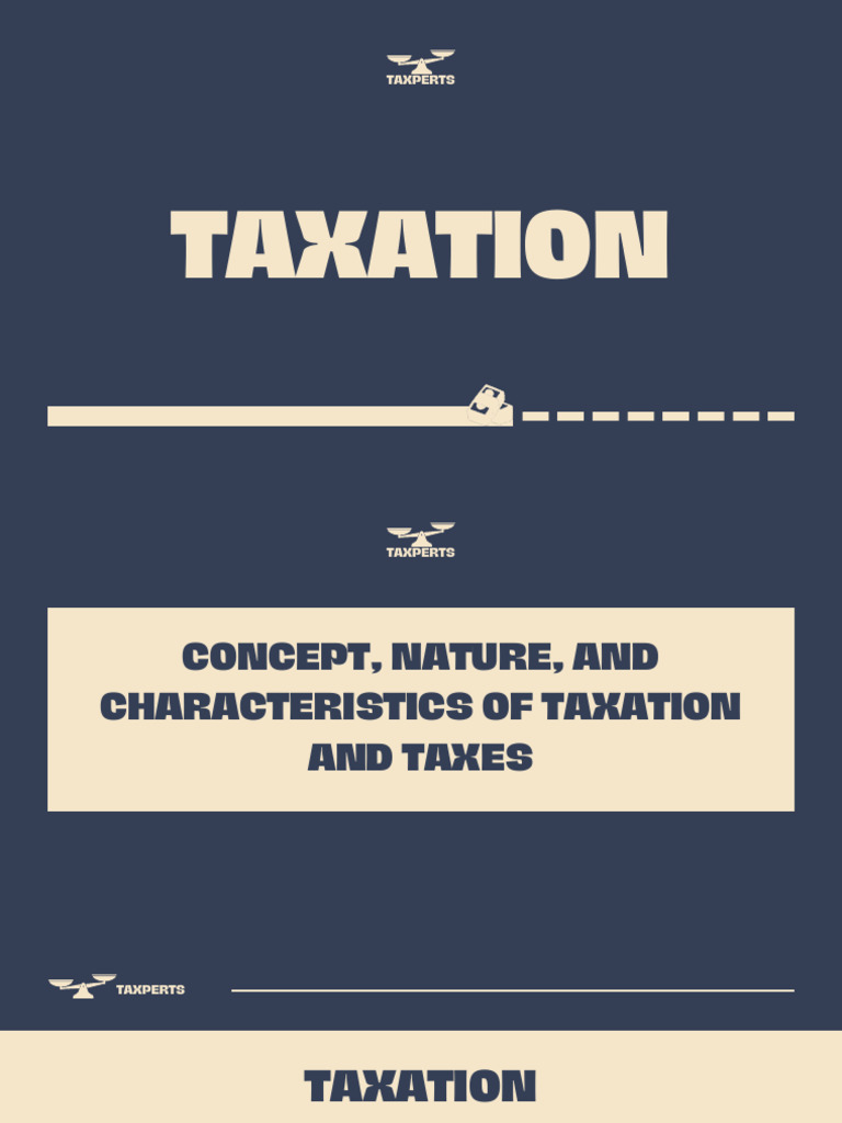 Taxation: Concepts, Characteristics, and Types | PDF | Taxes | Taxation ...