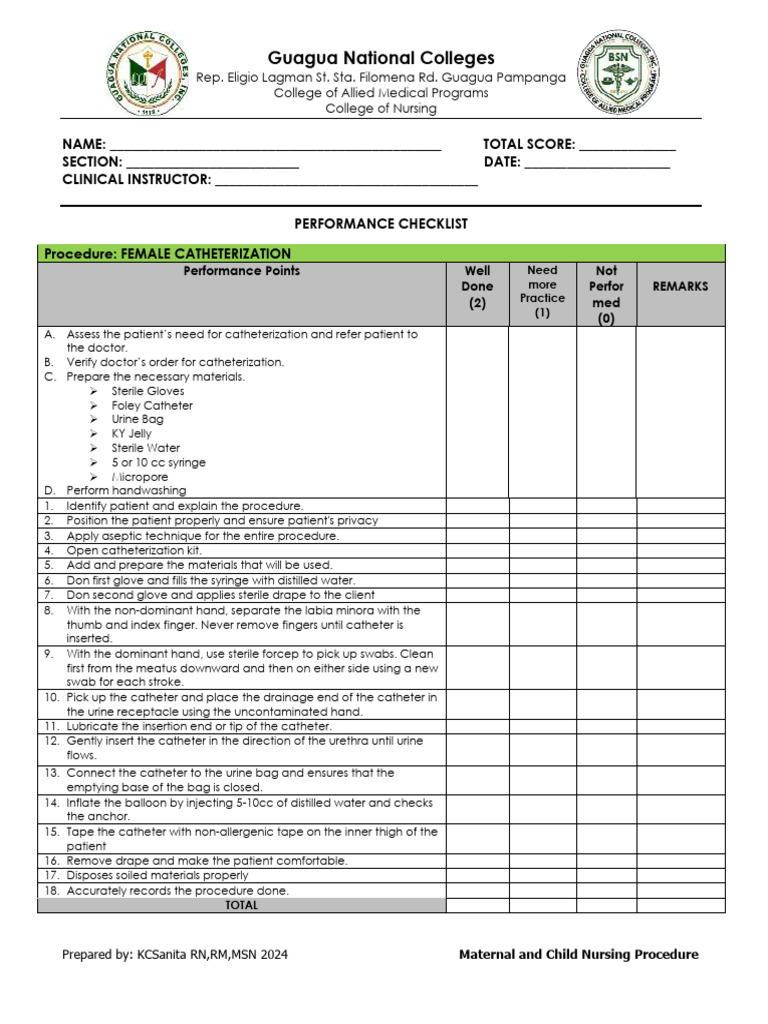 Checklist-Labor-and-delivery-2024 | PDF | Shaving | Childbirth