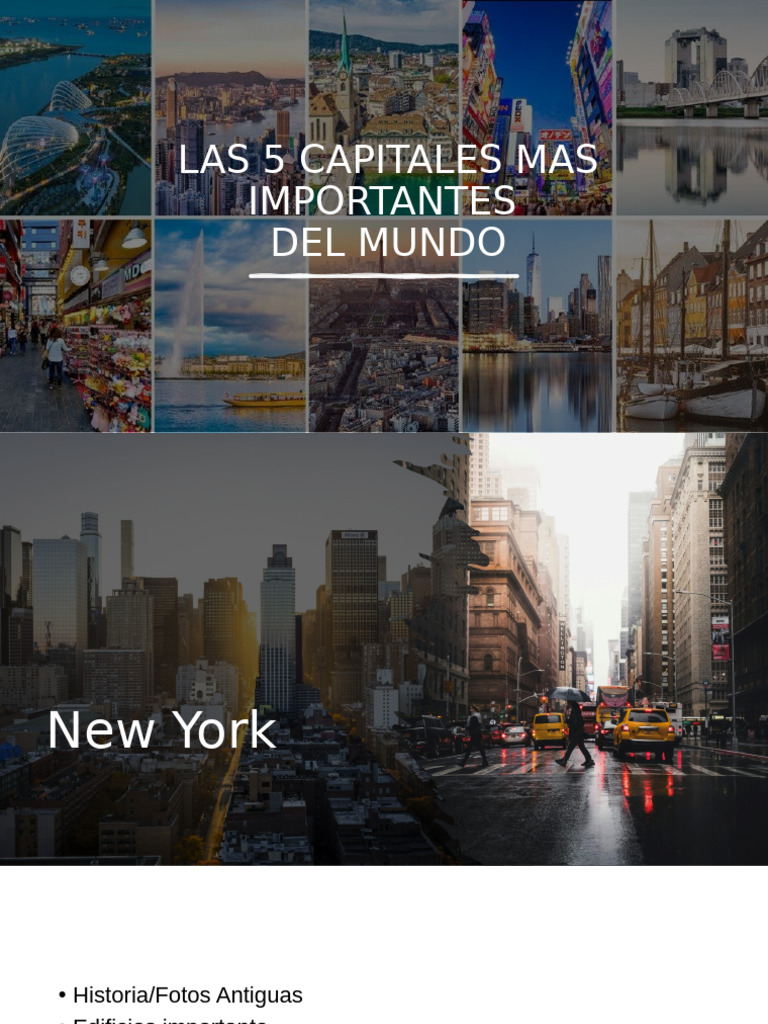 Practica 6 Principales Capitales Del Mundo. | PDF | Londres | Nueva York