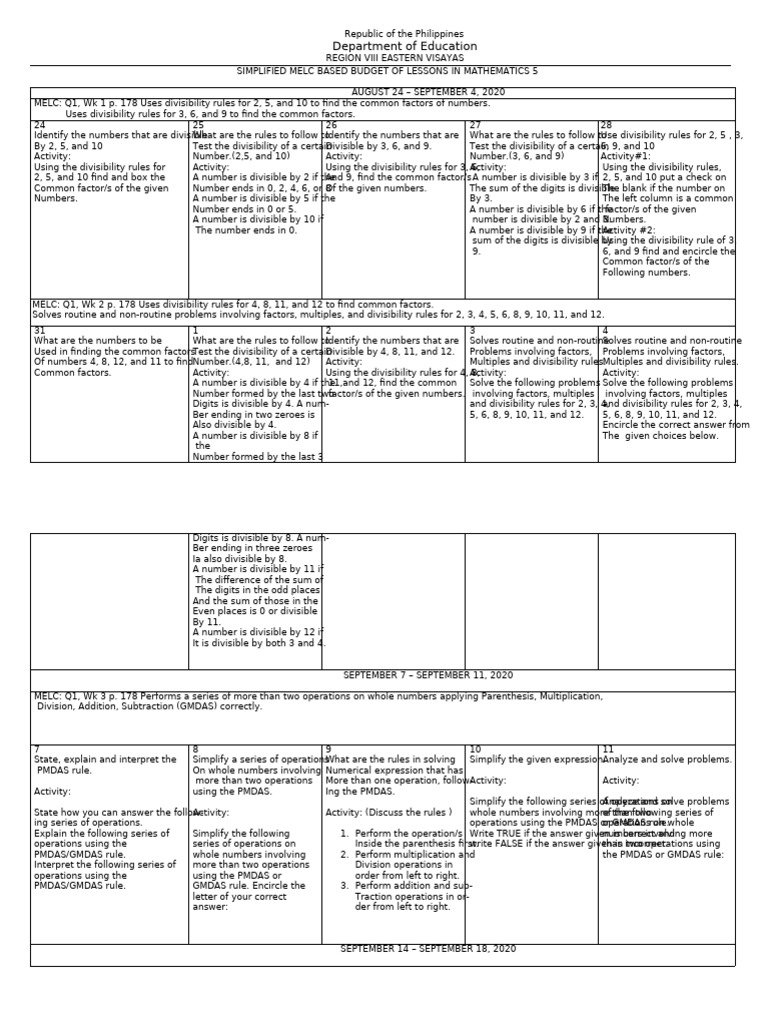 Budget-of-lesson-math | PDF | Multiplication | Numbers