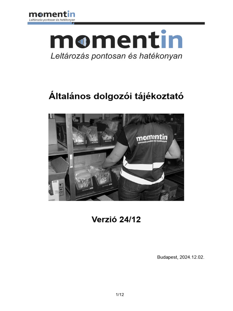 MNT Altalanos Dolgozoi Tajekoztato 2024 - 12 | PDF