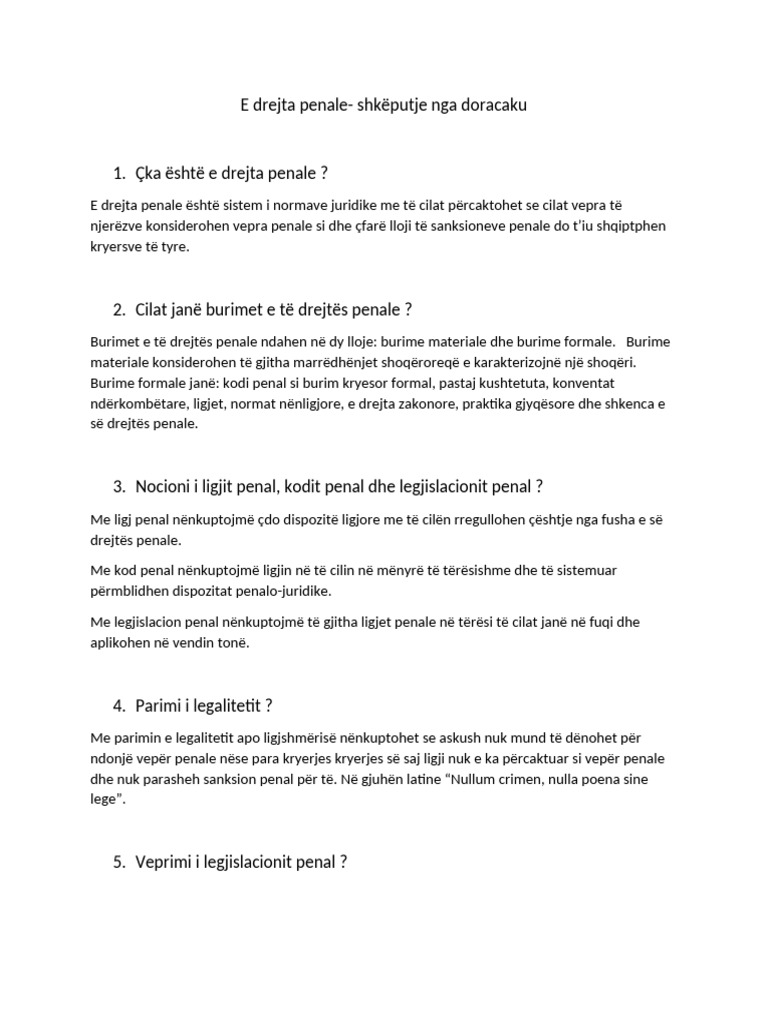 E drejta penale | PDF