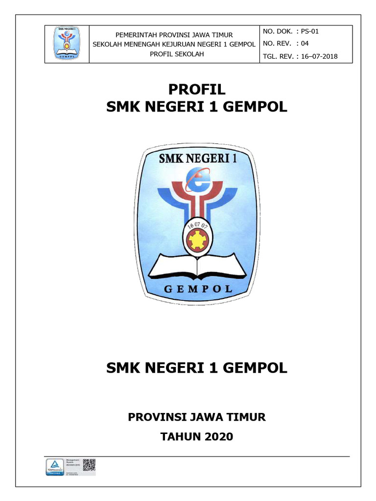 Profil SMKN 1 Gempol 2020 | PDF