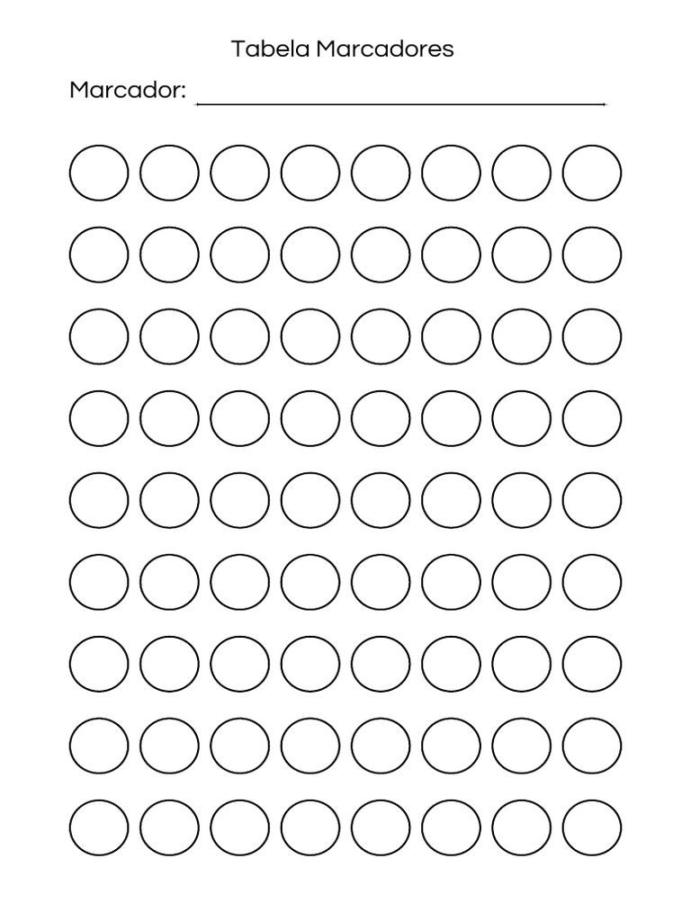 Tabela Marcadores | PDF