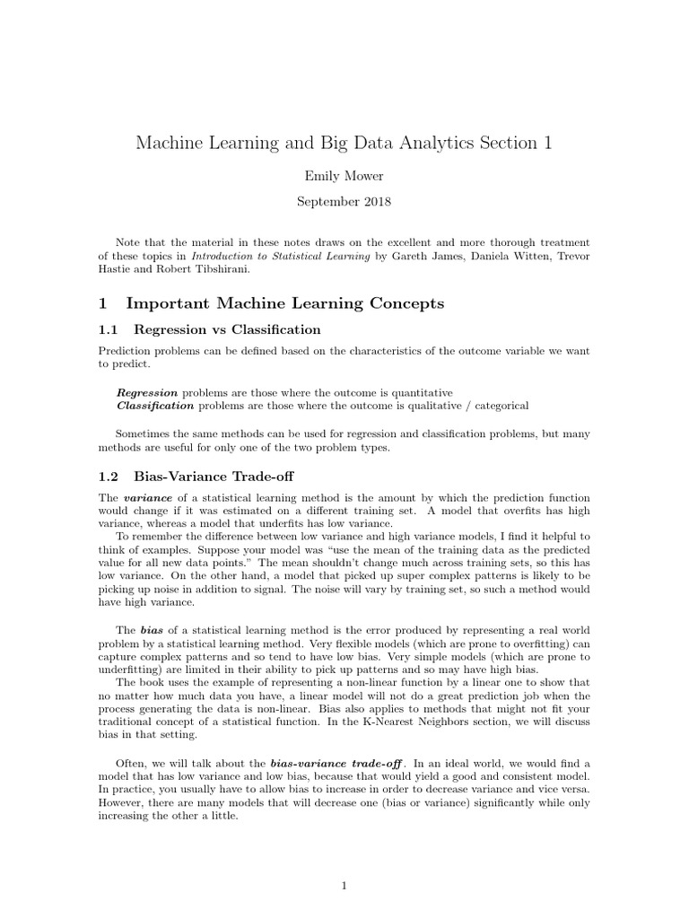 Notes 1 | PDF | Regression Analysis | Errors And Residuals