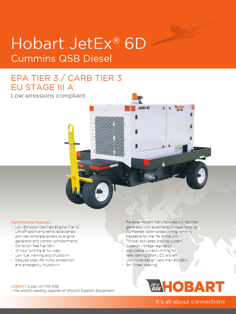 324 ITW GSE Hobart JetEx6D Sept 2016 | PDF | Diesel Engine | Engines