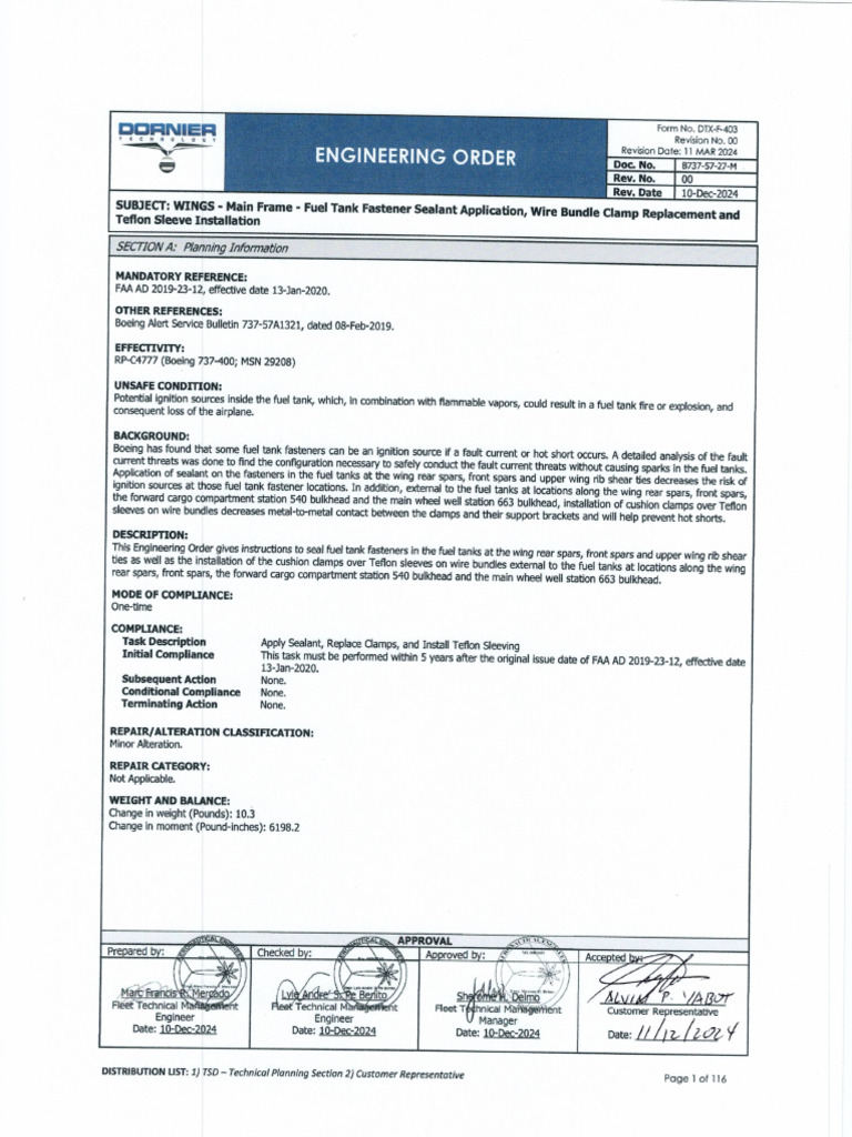 Faa Ad 2019-23-12 | PDF