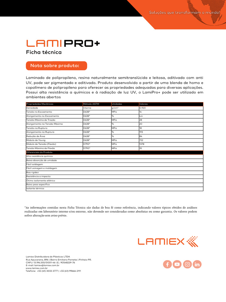 Fichas Tecnicas LamiPro - V2 1 | PDF