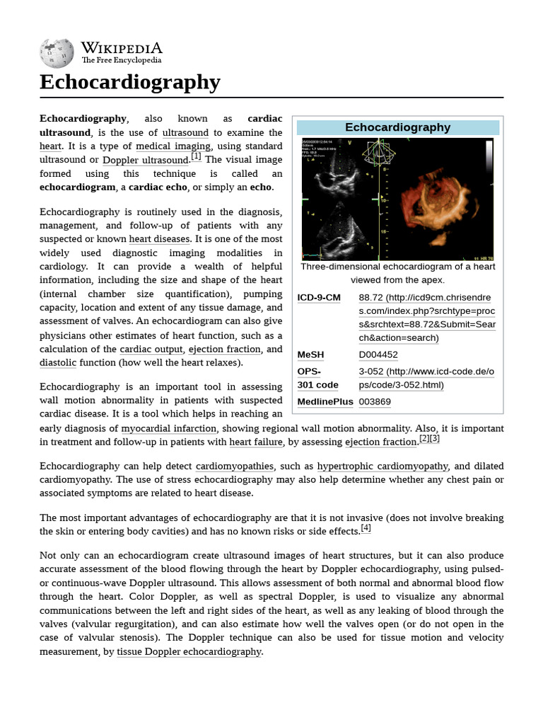 Echocardiography | PDF | Echocardiography | Medical Ultrasound