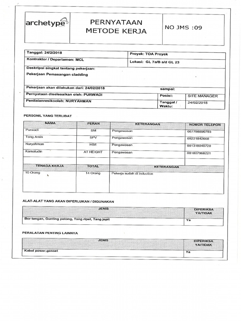 Methode Install Clading - MCL | PDF