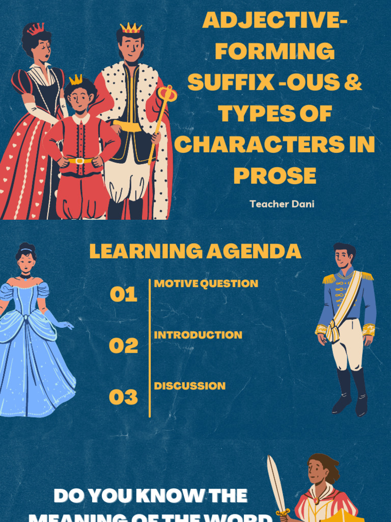 Adjective Suffixes and Character Types | PDF