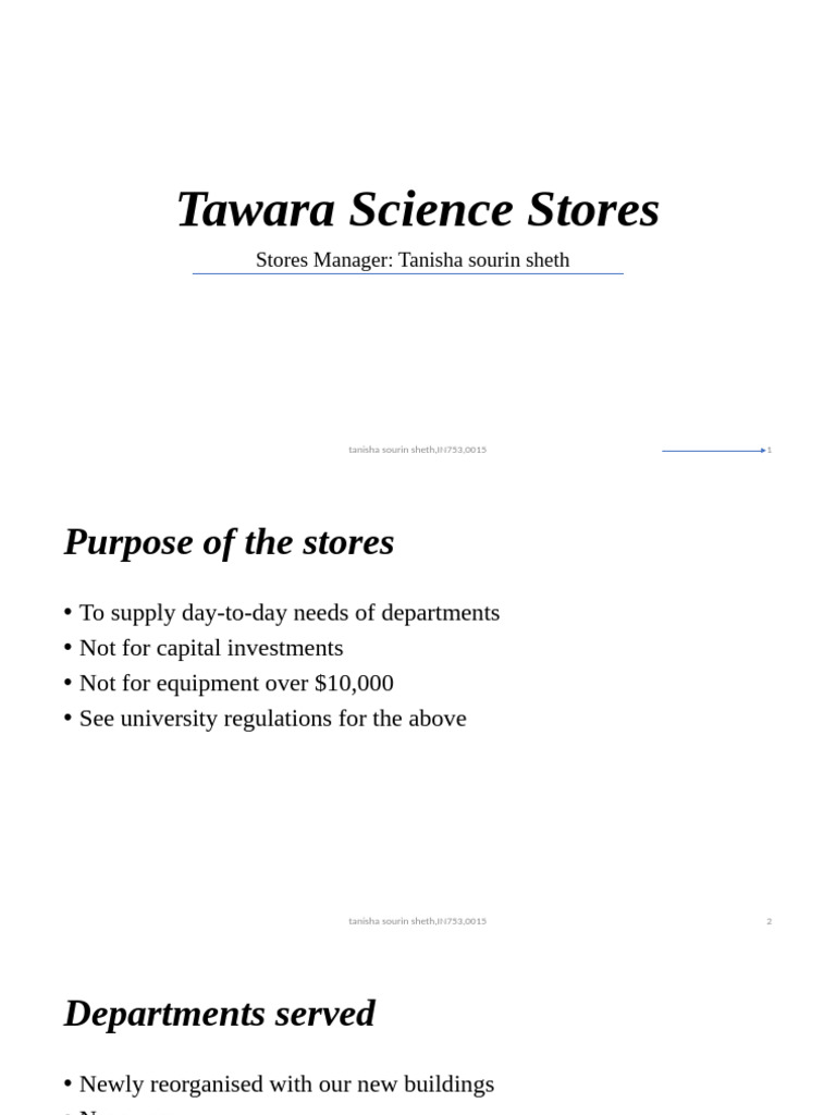 University Science Store Guide | PDF