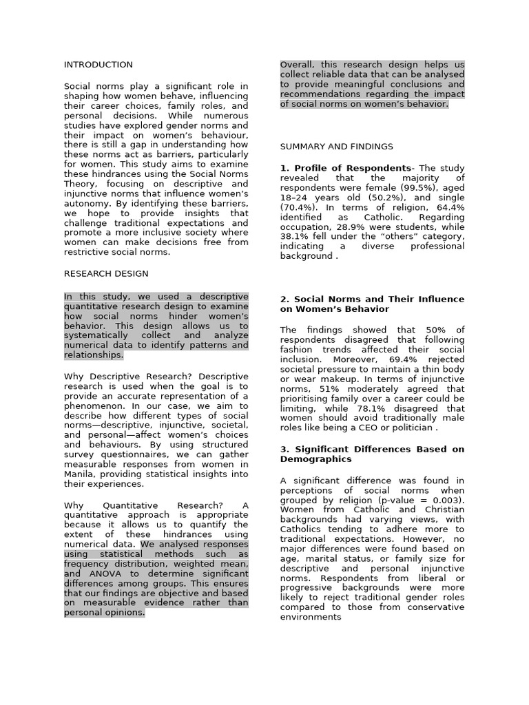 RESEARCH SCRIPT | PDF | Behavior | Survey Methodology