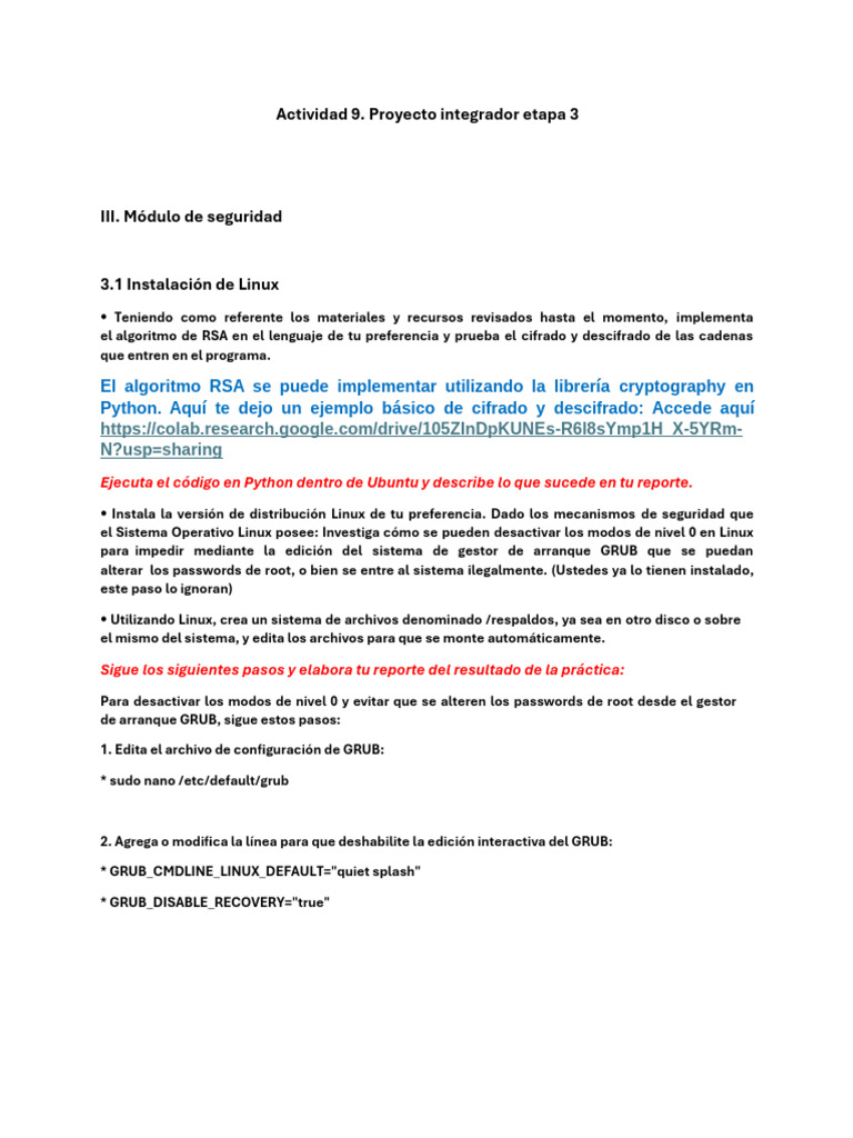 Actividad 9. Proyecto Integrador Etapa 3 | PDF | Archivo de computadora | Python (lenguaje de ...