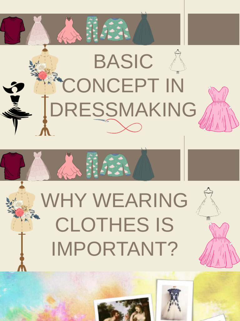 1.basic Concept in Dressmaking | PDF