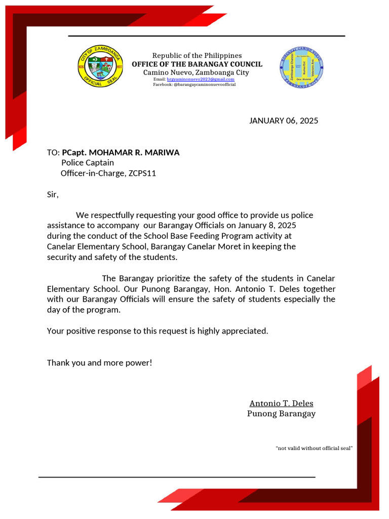 School Event Security Request | PDF