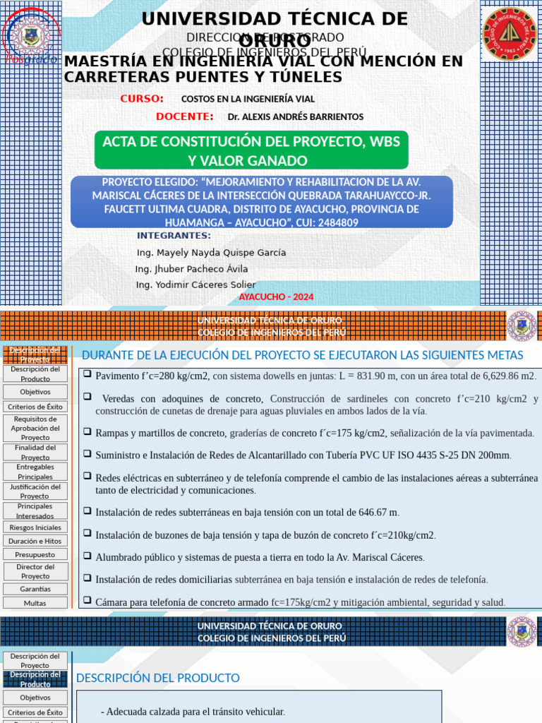 Exposición UTO YCS | PDF | Presupuesto | Alcantarillado