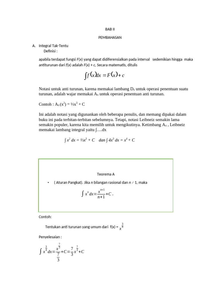 BAB II Kalkulus | PDF