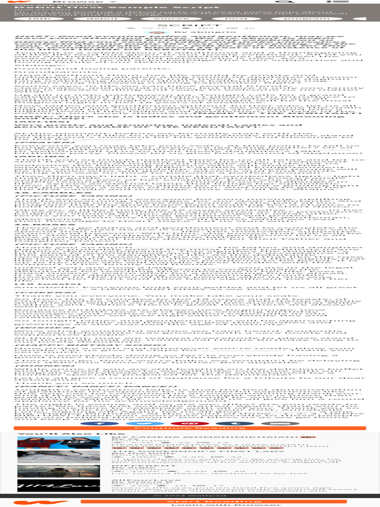 Debut Host Sample Script - SCRIPT - Wattpad | PDF