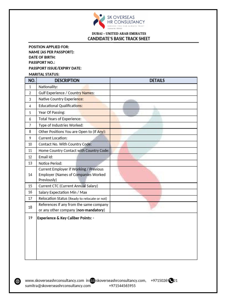 S K Application Form - New | PDF